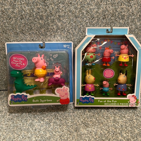 Toys | Peppa Pig Fun At The Fair Plus Peppa Pig Bath Squirtees Great ...